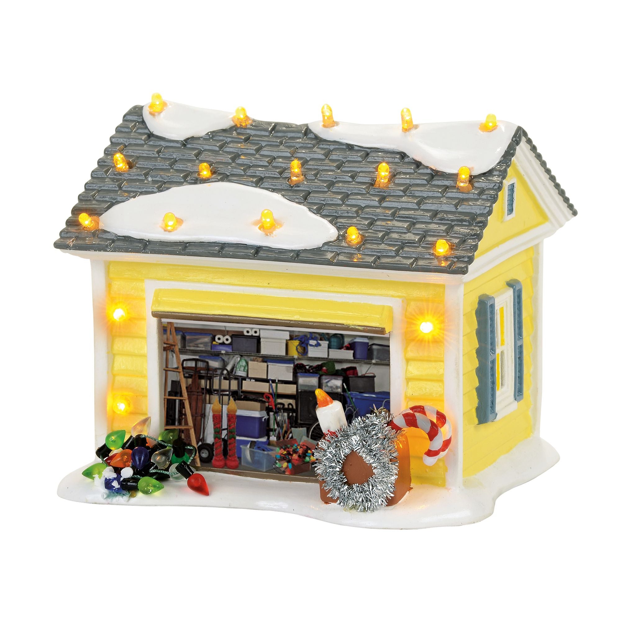 Original Snow Village | The Griswold Holiday Garage | Lighted Building ...