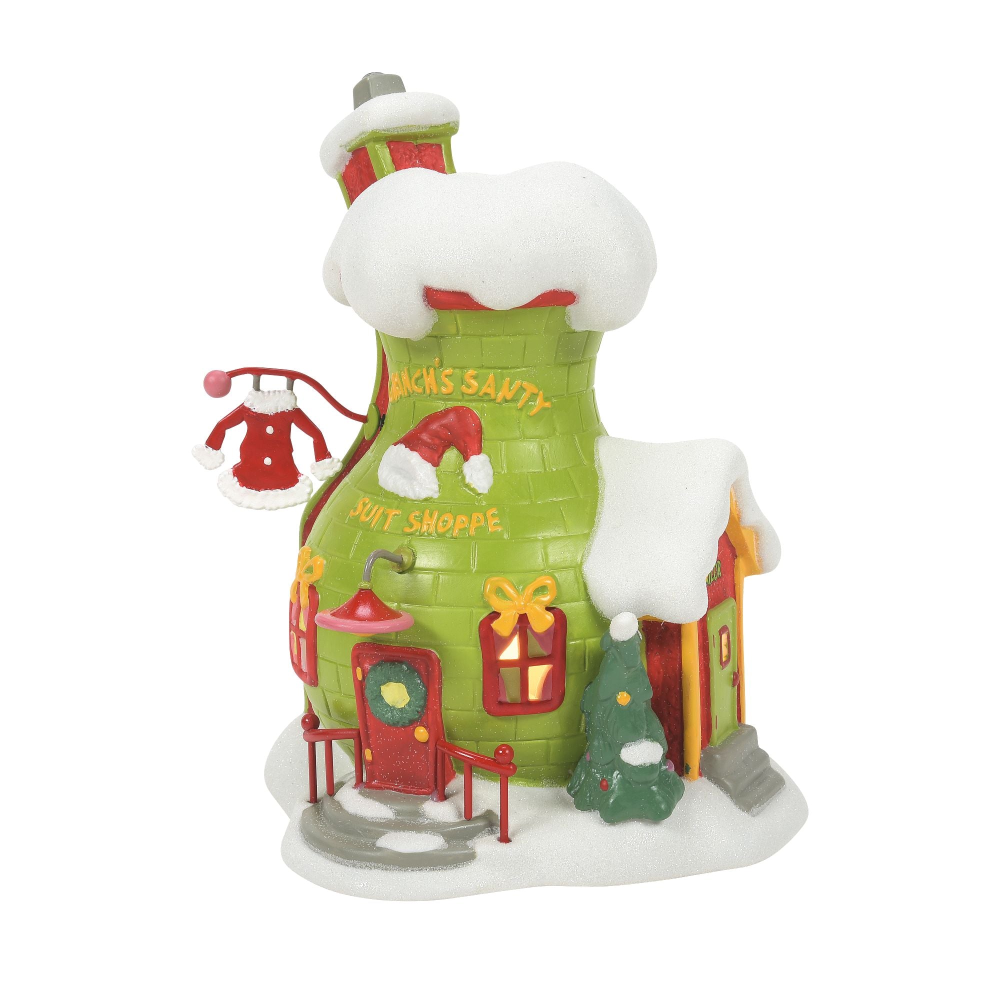 Grinch Villages | Grinch's Santy Suit Shoppe | Lighted Buildings ...