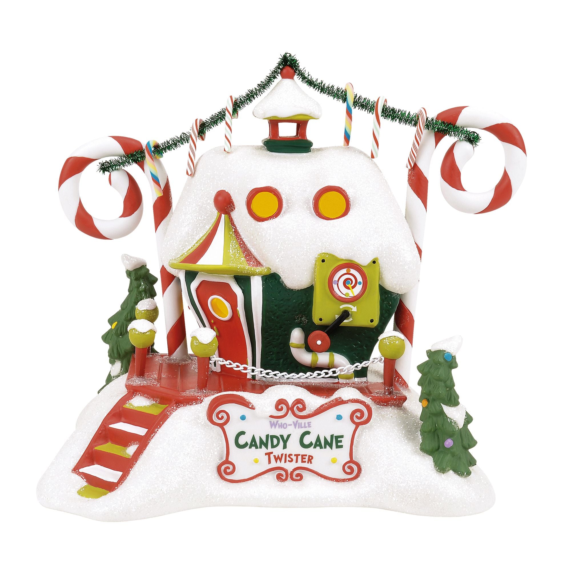 Grinch Villages | Who-Ville Candy Cane Twisters | Lighted Buildings ...
