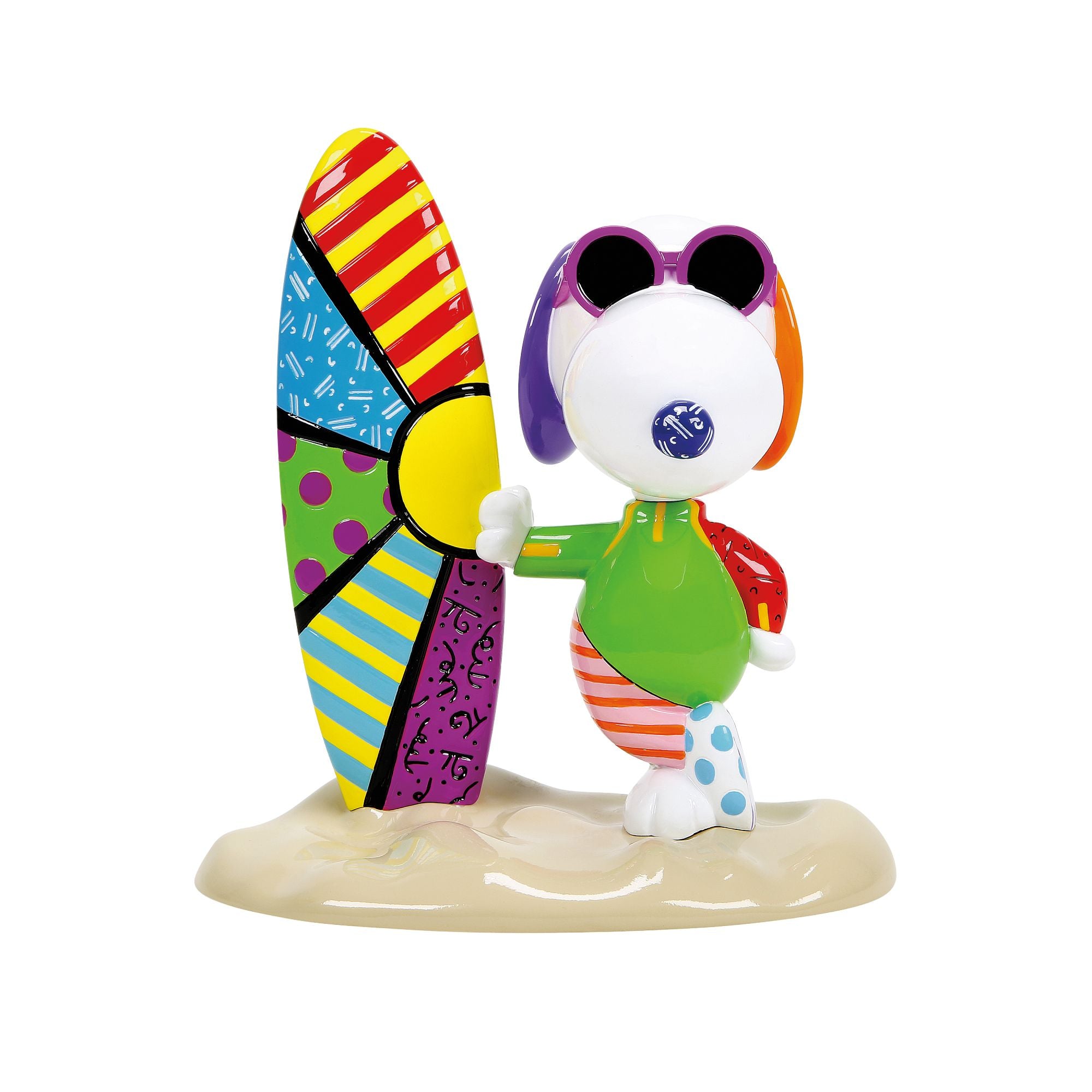 Peanuts Britto | BRITTO - Joe Cool Surf | Figurine – Enesco Studios