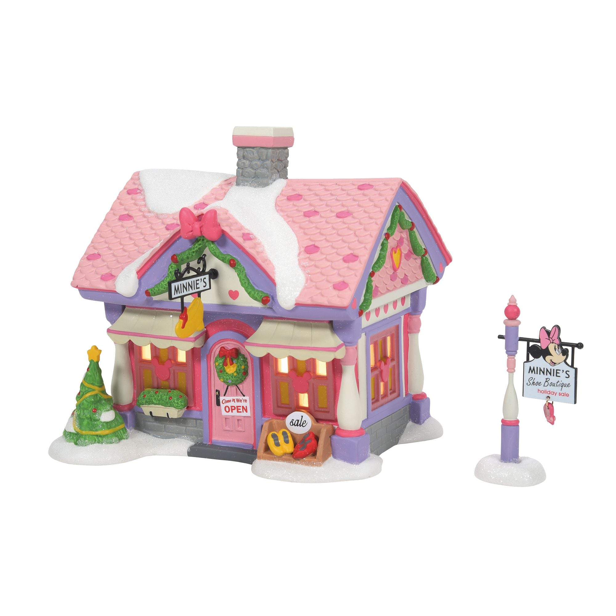 Disney Village | Minnie's Shoe Boutique | Lighted Buildings – Enesco ...